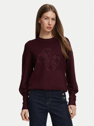 Guess Pullover W6BR52 Z1453 Dunkelrot Regular Fit