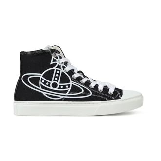 Vivienne Westwood Femme, Chaussures, Noir, Taille: 41 EU Plimsoll High Top Canvas