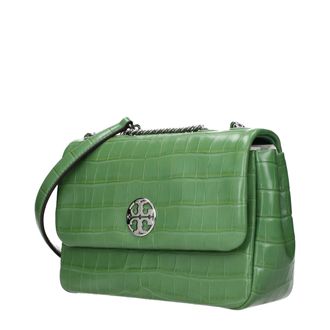 Tory Burch Leather Shoulder Bag - Green