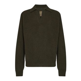 Uma Wang V-neck Strickware - - Knitwear - Herren - Gr&uuml;n - M