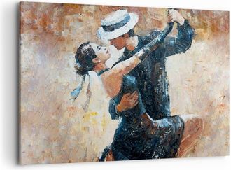 Arttor Wandbilder Dekoration Wohnzimmer tanzen sie Bilder auf Leinwand 120x80cm Leinwandbild mit Rahmen Schlafzimmer Küche Deko Wand Kunstdruck Art Groß XXL 