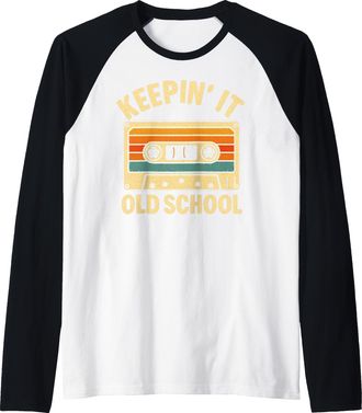 MathWare Funny Nerdy Keep It Old School Kassette 80er Jahre Musikliebhaber Raglan