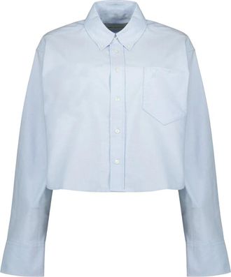 Ami Femme, Blouses et Chemises, Bleu, Taille: 38 FR Ami de Coeur Cropped Shirt