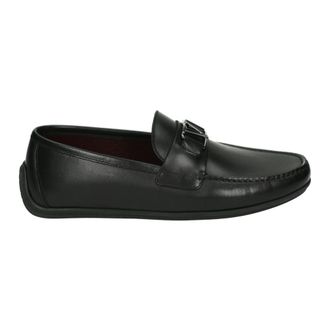 Valentino Herren Slip-Ons Schwarze Lederschuhe - - Shoes - Herren - Schwarzk - 42 EU