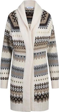 Gran Sasso Cardigan long - Femme - Pulls - Multicolore - Taille: 34 FR