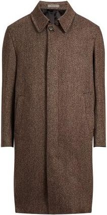 Corneliani Manteau long en laine vierge et cachemire
