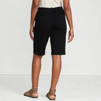 Lands End Chino-Bermudas, Damen, Größe:46 regular, Schwarz, Elasthan/Baumwoll-Mischung, by Lands End