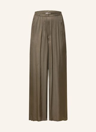 American Vintage American Vintage Marlenehose Aus Satin gruen