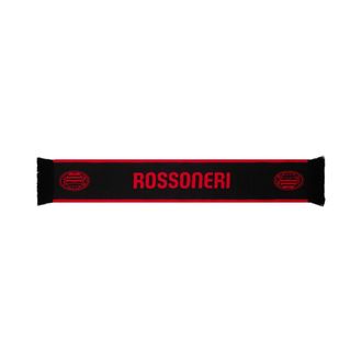 A.C. Milan Adult-Unisex, Acryl, Schal mit Schriftzug Rossoneri, offizielles Produkt, Einheitsgr&ouml;&szlig;e