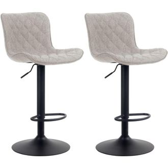 Clp Emma Bar Set de 2 tabourets de Tortora, tissu