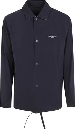 Emporio Armani Homme, Vestes, Noir, Taille: M Blouson en nylon avec broderie logo