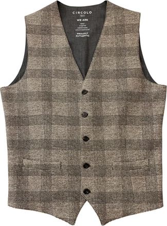 Circolo 1901 Braune Weste - Baumwoll-Elasthan-Mischung - - Jackets - Herren - Mehrfarbig - M