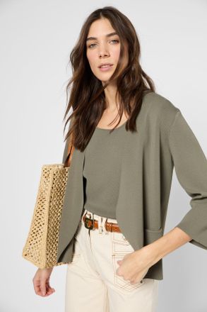 Gerard Darel Gilet en microfibre - JANEL - Vert Kaki