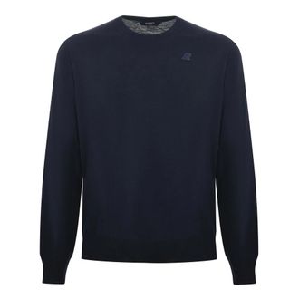 K-Way Pull Sebastien en laine m&eacute;rinos - Homme - Pulls - Bleu - Taille: M