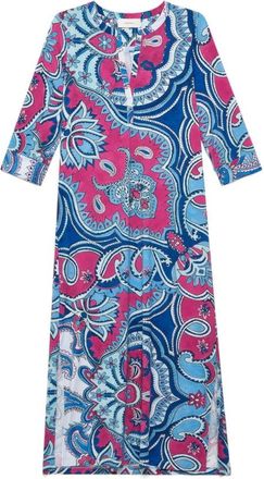 Maliparmi Maliparmi, Femme, Robes, Bleu, Taille: 44 FR Hippie Lotus Dress