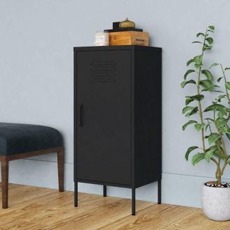 vidaXL Armoire de rangement Noir 42,5x35x101,5 cm Acier Vidaxl