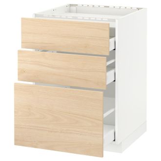 IKEA METOD / MAXIMERA Unterschr.f Kochf/3 Fronten/3Sch