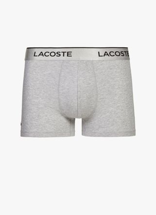 Lacoste Lot de 3 boxers en coton m&eacute;lang&eacute;