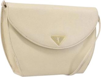 Saint Laurent Sac bandouli&egrave;re vintage doccasion - Femme - Pre-owned - Beige - Taille: ONE Size