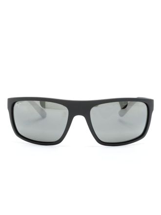 Maui Jim lunettes de soleil Byron Bay &agrave; monture rectangulaire - Noir