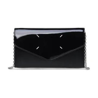 Maison Margiela Femme, Sacs, Noir, Taille: ONE Size Four Stitches Chain Wallet
