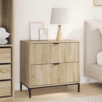 vidaXL Table de chevet avec tiroir Ch&ecirc;ne sonoma 63,5 x 36 x 61 cm vidaXL