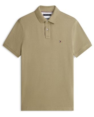 Tommy Hilfiger Piqu&eacute;-Poloshirt Regular Fit 1985 mit Stretch-Anteil und Flag-Stickerei in