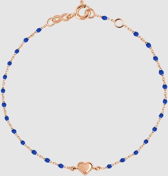 Gigi Clozeau Bracelet Lucky Coeur Mini R&eacute;sine Or Rose