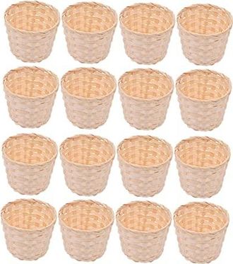 Garneck 16 Pi&egrave;ces Panier Tiss&eacute; Pour Fleurs Et D&eacute;corations Panier De Rangement Tiss&eacute; L&eacute;ger Et Pratique Pour Aliments Et Collations