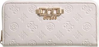 Guess Femme, Accessoires, Blanc, Taille: ONE Size Anise SLG Large Zip Around