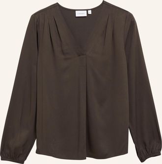 Comma Comma Blusenshirt braun