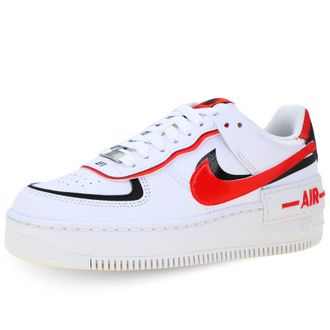 Nike DZ1847-112 Air Force 1 Shadow Damen White/LT Crimson-Black-White EU 38
