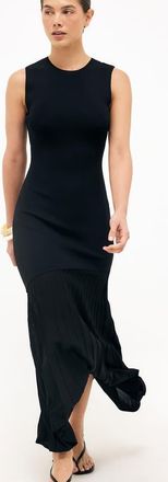 NA-KD Robe sans manches en maille - Noir