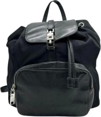 Gucci unisex, Pre-owned, Noir, Taille: ONE Size Pre-owned Nylon sacs-gucci