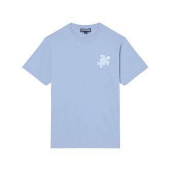 Vilebrequin Homme, Tops, Bleu, Taille: S Big Turtle Embroidery T-shirt
