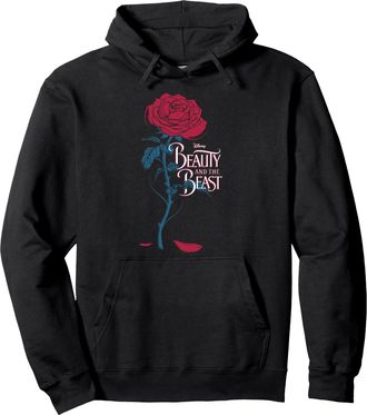 Disney Logo Die Schöne und das Biest mit welkender Rose Pullover Hoodie