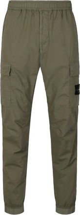 Stone Island Homme, Pantalons, Vert, Taille: W36 Pantalon Cargo Paracadute en Tela Stretch Coton