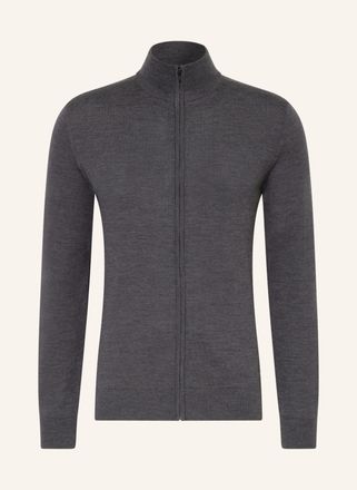 Joop Strickjacke Davis Aus Merinowolle grau