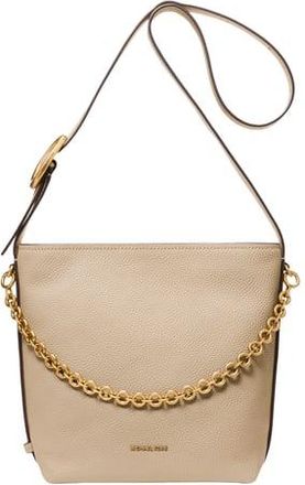 Michael Kors Sac seau &agrave; d&eacute;tail chaine en cuir grain&eacute;