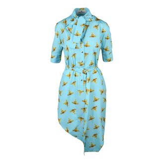 Vivienne Westwood Femme, Robes, Bleu, Taille: 36 FR Robe Chemise Metro