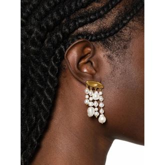 Cult Gaia Pearl Drop Earrings - Gold