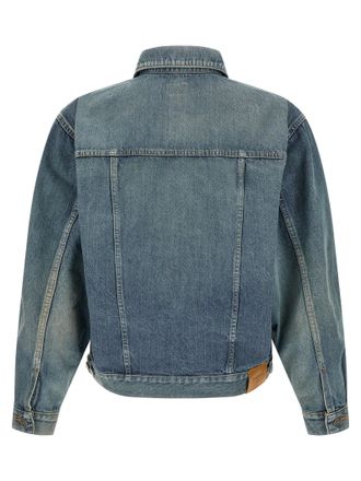 Saint Laurent Stone-Washed Denim Jacket - Blue