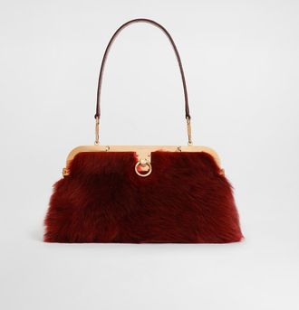 Dolce & Gabbana Amanda Handbag In Sheepskin And Crocodile Leather - Frau Handtaschen Mehrfarbig Onesize