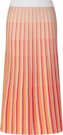 Rosso35 Midirock im gestreiften Design