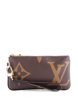 Louis Vuitton pochette Trio Pouch Set Reverse Monogram Giant - Marron