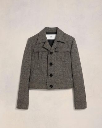 Ami Ami Paris - Military-Jacke Braun - Gr&ouml;&szlig;e: 36 - f&uuml;r Damen