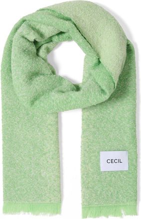 Cecil Jacquard Schal dark bamboo green A