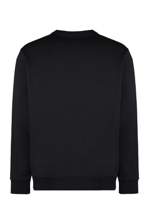 Burberry Mens Cotton Crew-Neck Sweatshirt Black Sweatshirts Sweater