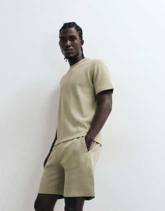 HUGO BOSS Structure - Short densemble - Kaki clair-Vert