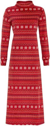 Ringella Hauskleid mit Stehkragen Farbe rot, Gr&ouml;&szlig;e 44